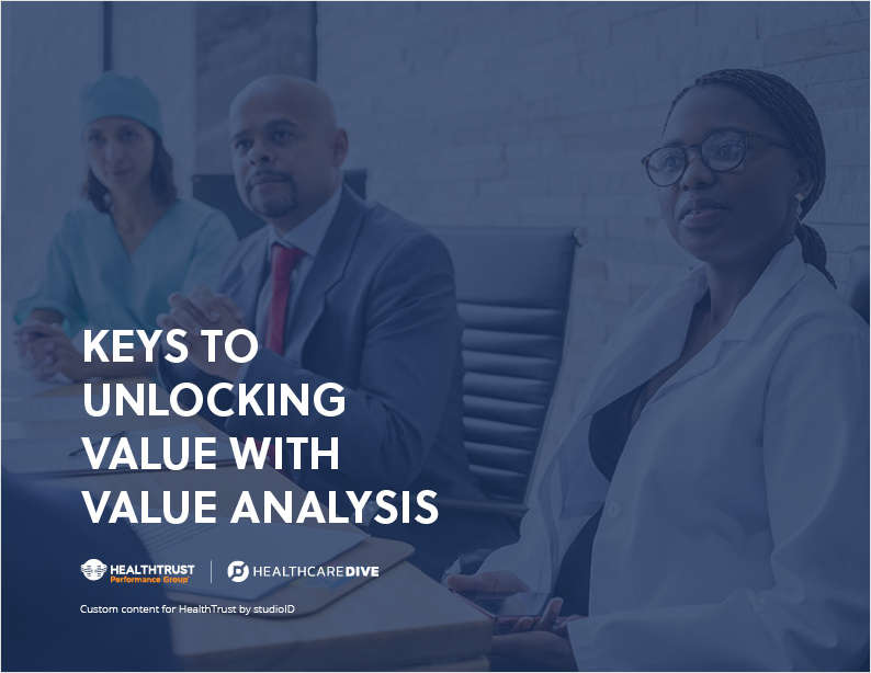 Balance Cost Pressures & Patient Care with Value Analysis, Free ...